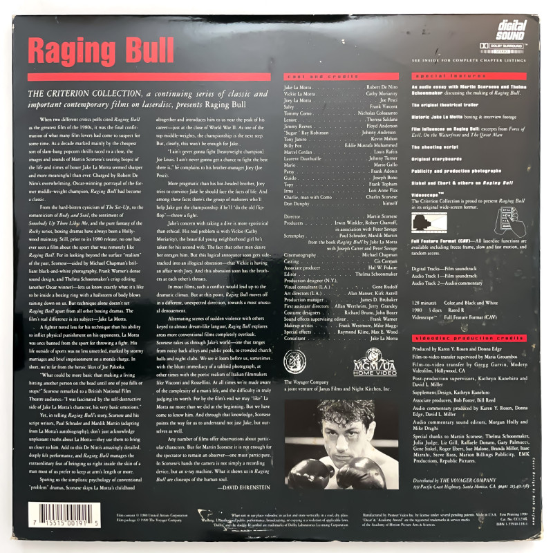 Raging Bull: Criterion Collection 120 (NTSC, English)